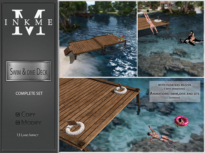 Second Life Marketplace - ::InkMe:: Swim & dive Deck